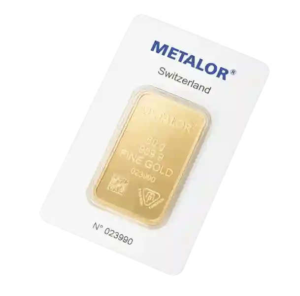 50 Gram Metalor Gold Bar - Bullion Giant