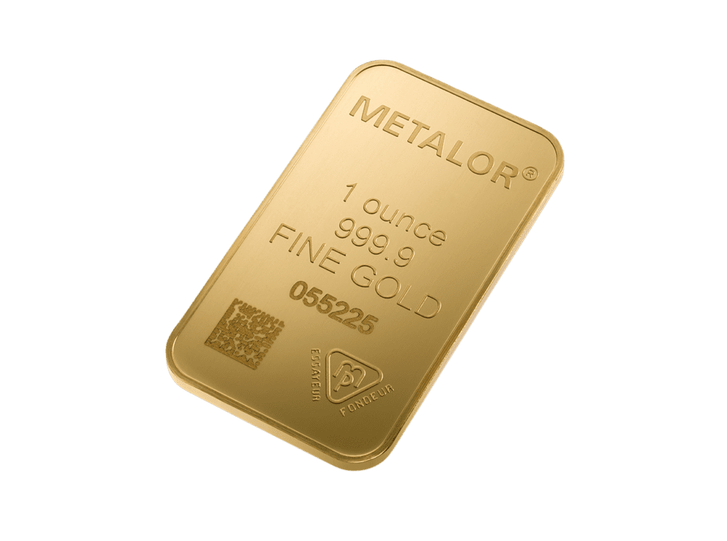 1 Ounce Metalor Minted Gold Bar - Bullion Giant