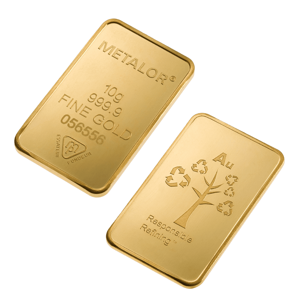 10 Gram Metalor Gold Bar - Bullion Giant