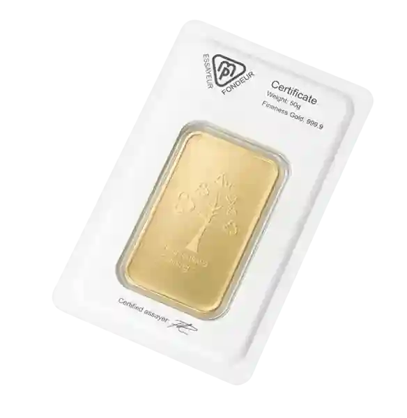 50 Gram Metalor Gold Bar - Bullion Giant