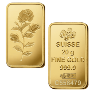 20 Gram PAMP Rosa Gold Bar - 99.99% Pure 24k Gold I BullionGiant