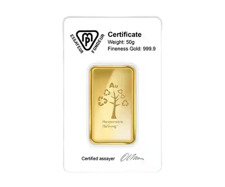 50 Gram Metalor Gold Bar - Bullion Giant