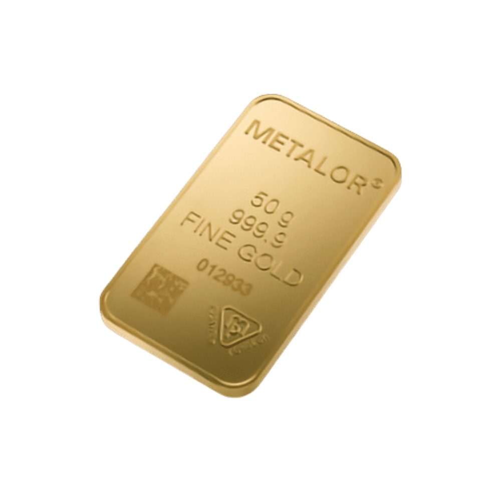 50 Gram Metalor Gold Bar - Bullion Giant