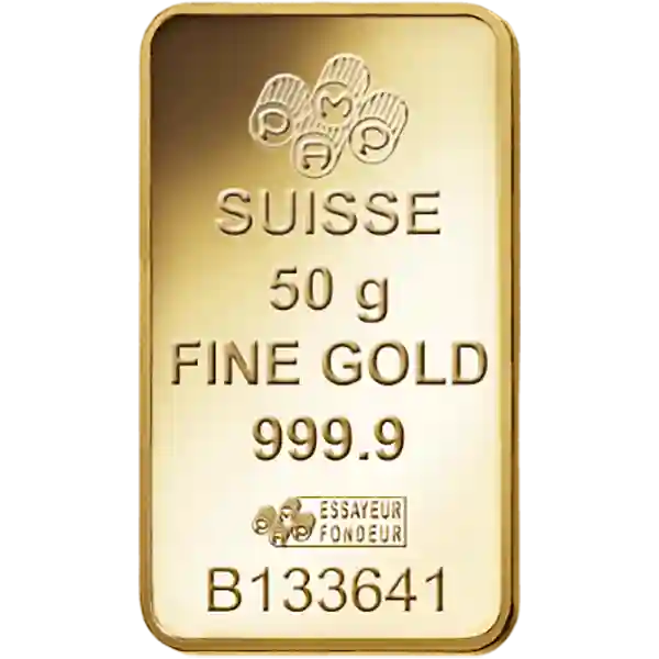 50 Gram PAMP Rosa Gold Bar - 99.99% Pure 24k Gold I BullionGiant