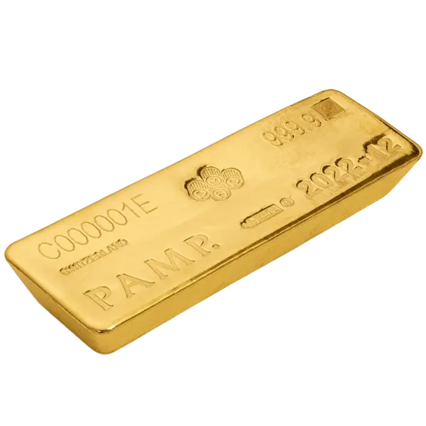 12,500 Gram 12.5KG PAMP Cast Gold Bar - Bullion Giant