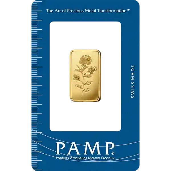 ½ Ounce PAMP Rosa Gold Bar - 99.99% Pure 24k Gold I BullionGiant
