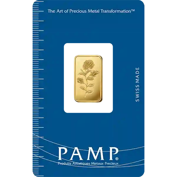 10 Gram PAMP Rosa Gold Bar - 99.99% Pure 24k Gold I BullionGiant