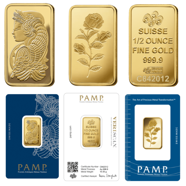 Half Ounce Gold Bars Collection I BullionGiant