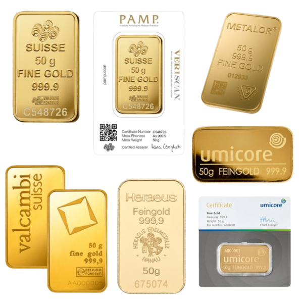 50 Gram Best Value Gold Bar - Brand New - Bullion Giant