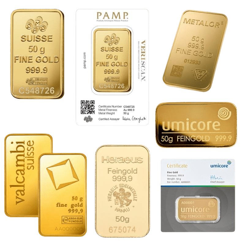 50 Gram Best Value Gold Bar - Brand New - Bullion Giant