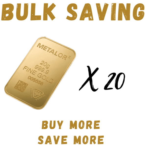 20 Gram Gold Bars Collection | BullionGiant